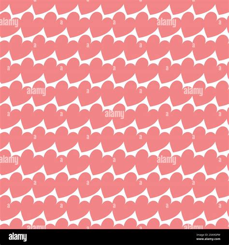 Pink Hearts Seamless Pattern Stock Vector Images Alamy