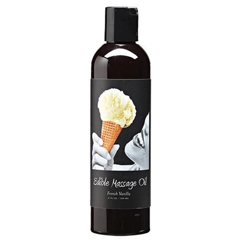Our Pleasure Lotions And Massage Edible Massage Oil Vanilla 8oz