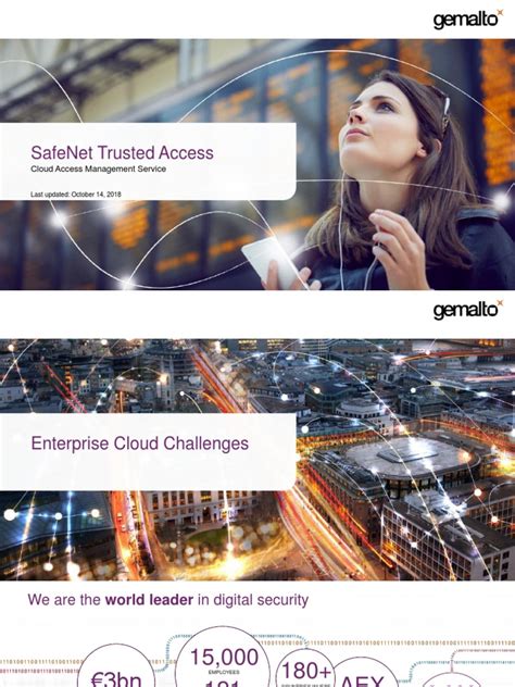 Safenet Trusted Access Customer Facing Presentation Pdf Cloud