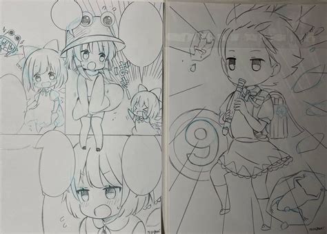 Yahooオークション チルノ 東方 イラスト 漫画 手描き アナログ 同