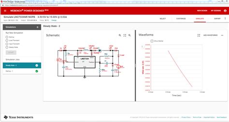 WEBENCH Tools LM2733 Unstable Output Webench Not Working Webench Export To Tina Screwed Up
