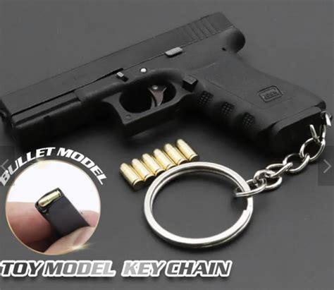 Mini Glock 17 Keychain Luxury 13 Model With Moving Parts And 6