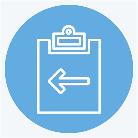 Icon Assignment Return 1 Suitable For Infographics Symbol Blue Eyes