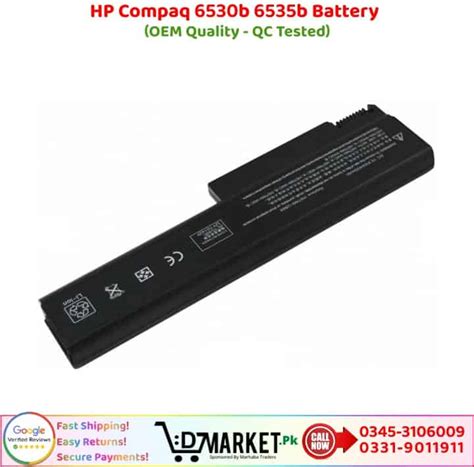 Hp Compaq 6530b 6535b Battery Price In Pakistan
