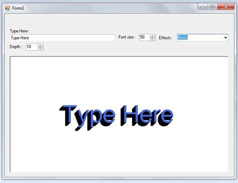 How To Apply Block Effects To A Text In VB Net