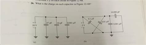 Solved 26 What Is The Charge On Each Capacitor In Figure Chegg Com