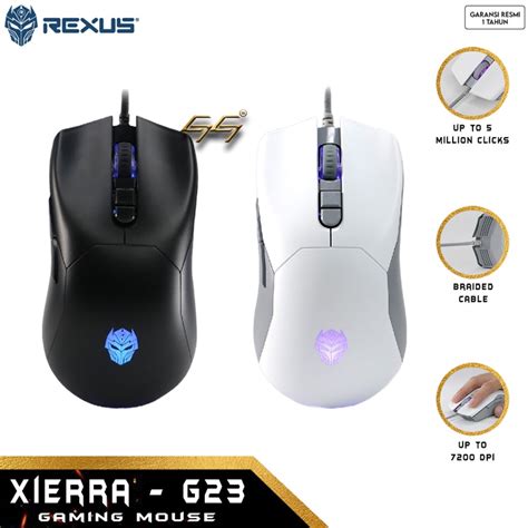 Jual Mouse Gaming Rexus Xierra G23 Xierra G 23 Gaming Mouse Shopee