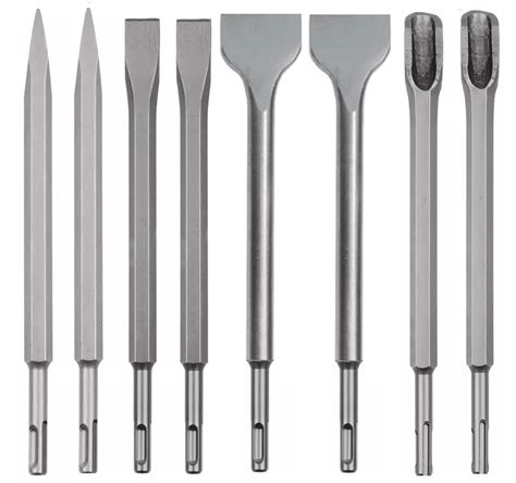 hermes hardware 8 piece sds plus chisel set point flat 0 78″ flat