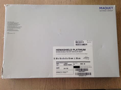 New Maquet 175926p Hemashield Platinum Woven Double Velour Vascular