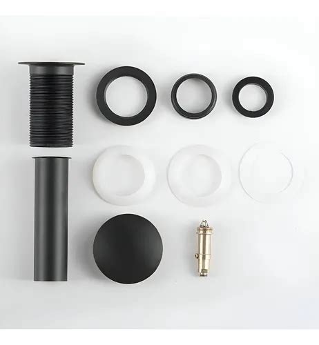 Desague Push Lavamanos Negro Sin Rebose Mate Mercadolibre