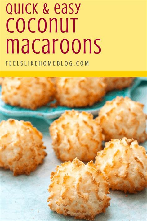 How To Make The Best Coconut Macaroons Recipe Simple Quick And Easy To Make And Gluten Fr
