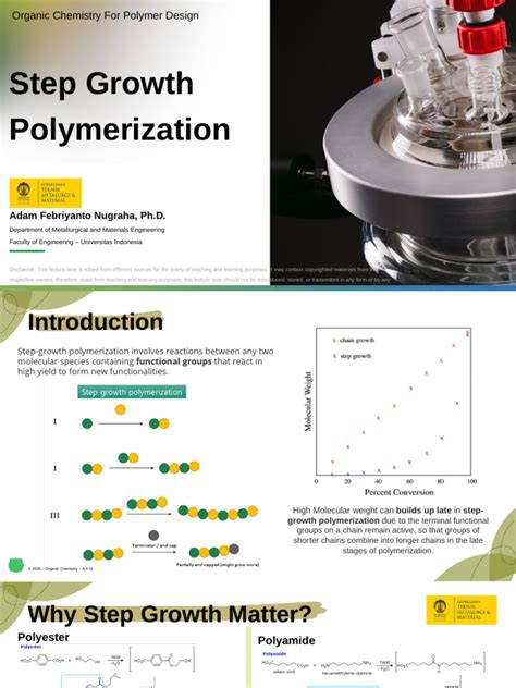 Modul 2 Step Growth Polymerization Pdf Polymerization Amide