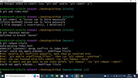 Consulta Error Cuando Ejecuto Git Rebase Titulo Git Y Github
