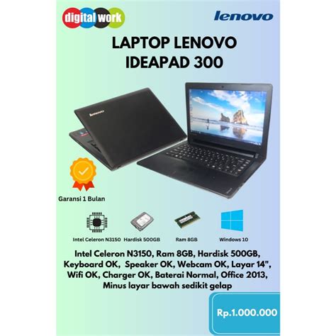 Jual Laptop Lenovo Ideapad 300 Shopee Indonesia