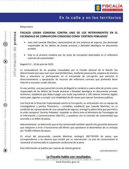 Juan José Laverde El Primer Condenado Por El Caso Centros