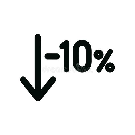 Decrease Percentage Icon Stock Illustrations 2177 Decrease