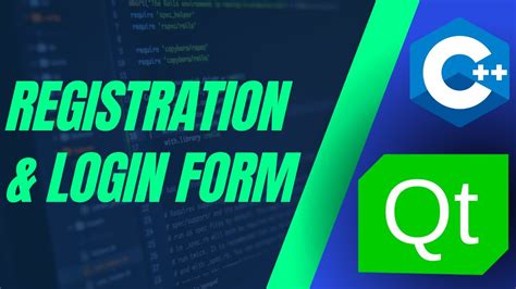 Project Qt Login And Registration Form In Qt Creator Using C Youtube