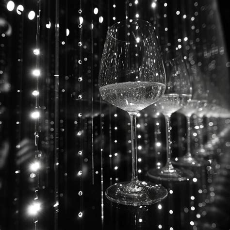 Artistic Wine Glasses Premium Ai Generated Image
