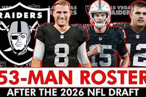 Las Vegas Raiders 2026 53 Man Roster Projection After Draft And Udfa