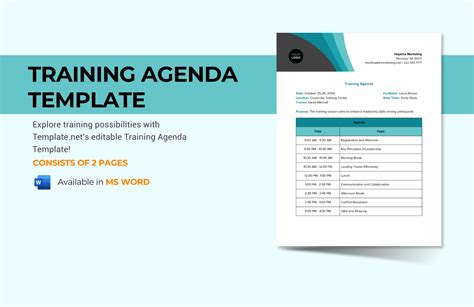 Workshop Agenda Template