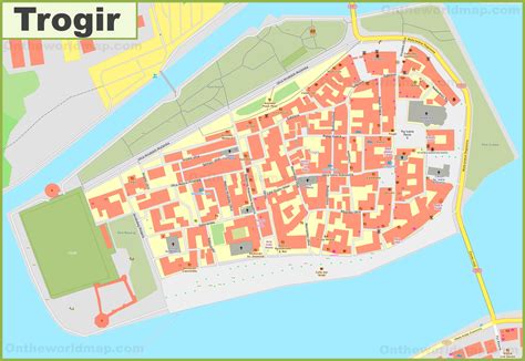 Trogir Old Town Map