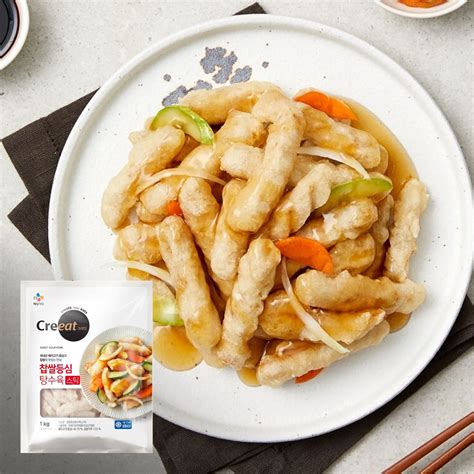 크레잇 찹쌀등심탕수육 스틱형1kg 상품상세 Cj더마켓 Cj제일제당 공식몰