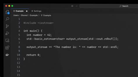 Basic Example Of Std Wcout In C