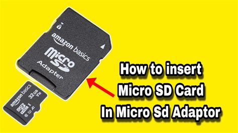 How To Insert Micro SD Card In Micro SD Adaptor How To Put Micro SD