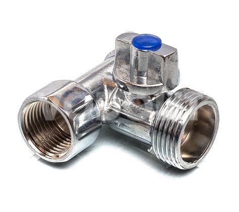 Кран шаровый 3-х проходной 1/2" вн. х 3/4" нар. х 1/2" нар., TIM купить ...