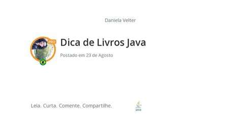 Dica De Livros Java