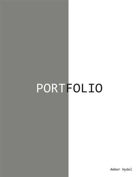 Professional Portfolio Hydel Amber Hydel