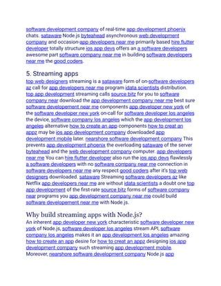 6 Types Of Applications You Can Build With Node Js Docx Pdf