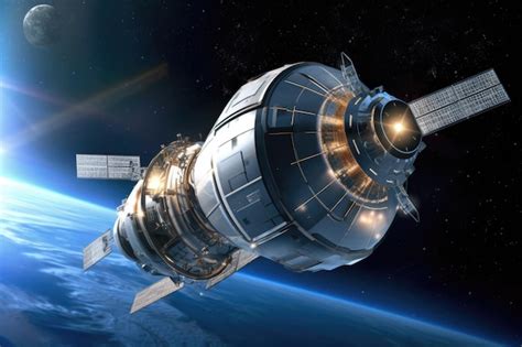 Premium Ai Image Satellite With Advanced Propulsion Systems For Deep