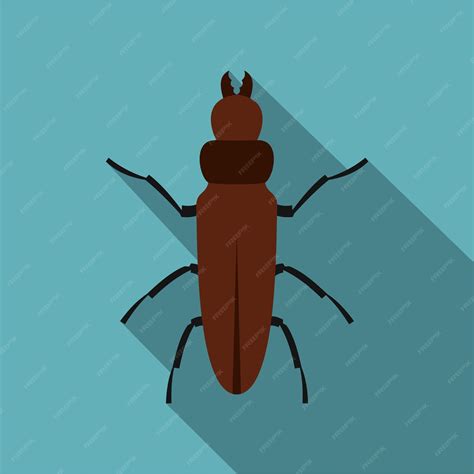 Premium Vector Cockroach Icon Flat Illustration Of Cockroach Vector