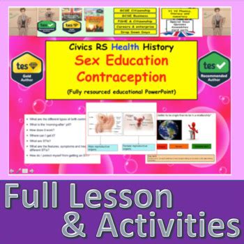 Sex Education Contraception Methods STI STD Protection TpT