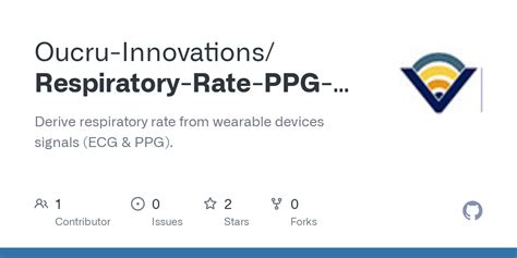 Github Oucru Innovationsrespiratory Rate Ppg Ecg Derive Respiratory