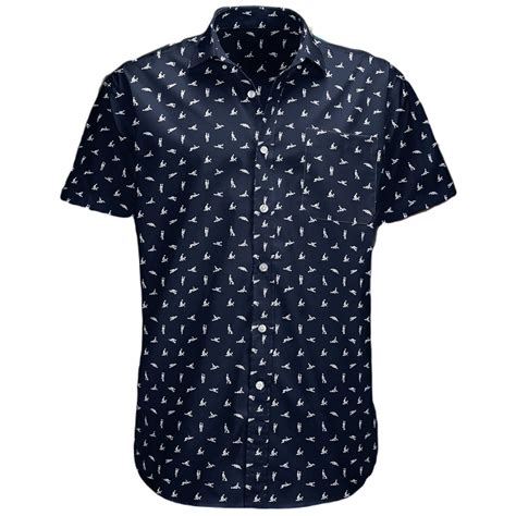 Funny Hawaii Shirt Funny Stickman Figure Pattern Hawaiian Shirt Black