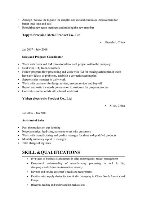 Jessy Wang Resume Pdf