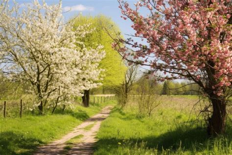 Premium Photo Flowering Trees In A Nature Reserve During Spring