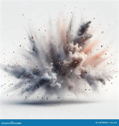 Fine Mist Like Dust Particles Floating And Dispersing With Ea Stock