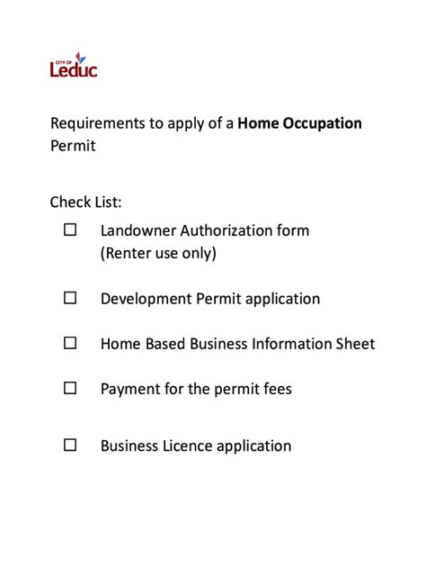 Fillable Online Certificate Of Occupancy And Home Occupation Permit Fax