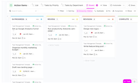 10 Free Task Management Templates In Clickup And Excel