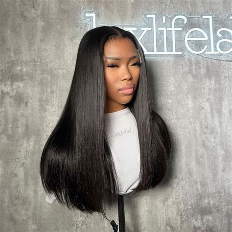 Melting Glueless Straight 5x5 Hd Lace Closure Wig Front Lace Wigs
