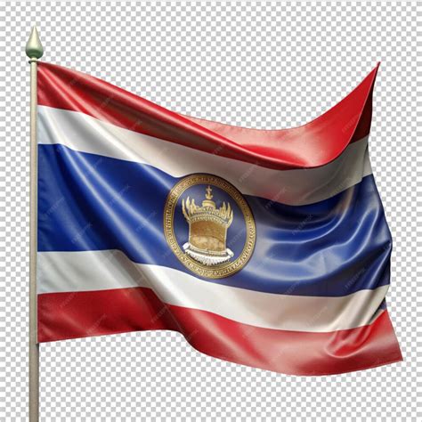 A Bangkok Flag Isolated On White Background Premium Ai Generated Psd