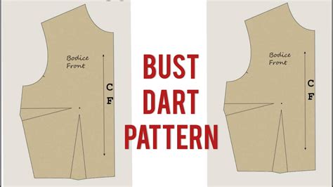 BUST DART PATTERN TUTORIAL YouTube
