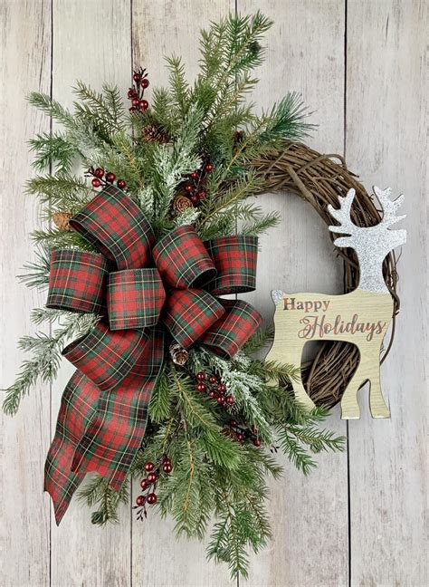 Christmas Wreath For Front Door Christmas Wreath Holiday Wreath