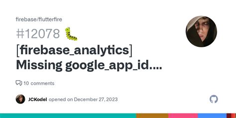 Firebase Analytics Missing Google App Id Firebase Analytics