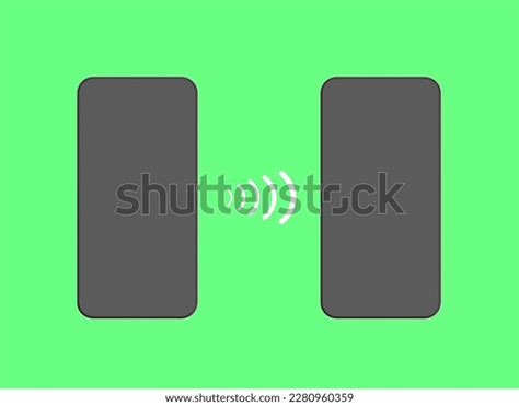 Communication Between Two Devices Transfer Data Stock Illustration