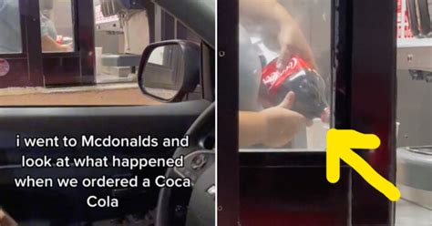 McDonalds Employee Pours Customers Coke From Liter Bottle In Viral TikTok