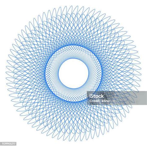 추상 와이어 프레임 파란색 동심 원형 패턴 곡선 평행선으로 형성 어도비 일러스트레이터 코렐 드로우 또는 잉크 스 케이프로 쉽게 모양과 색상을 지정할 수 있는 최소한의 간단한